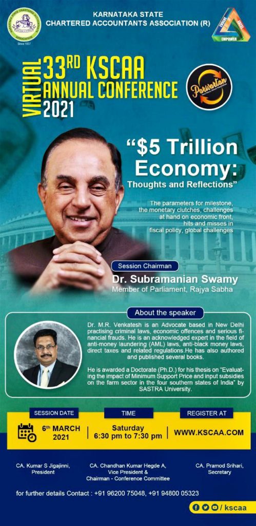 AC_Dr Subramanian Swamy – KSCAA