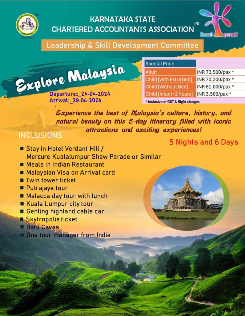 Explore Malaysia | 5 Nights 6 Days | 24-04-2024 to 29-04-2024 [Adult] – KSCAA