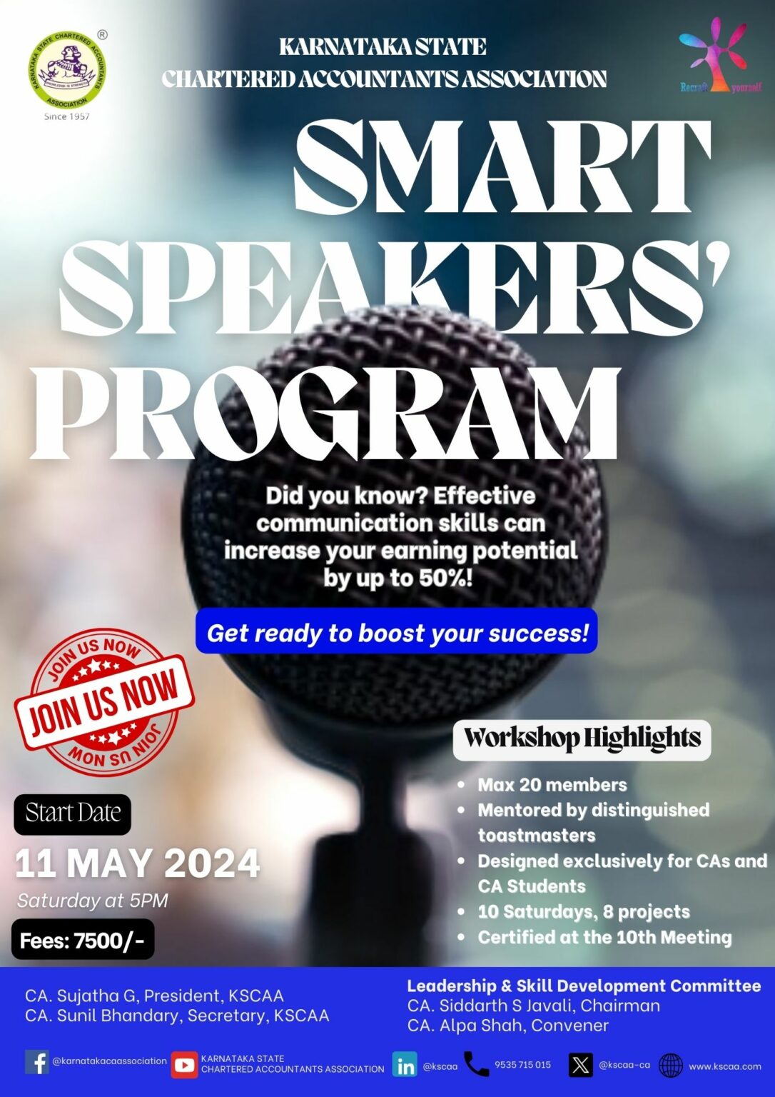 Smart Speakers’ Program | From 11th May 2024 – KSCAA