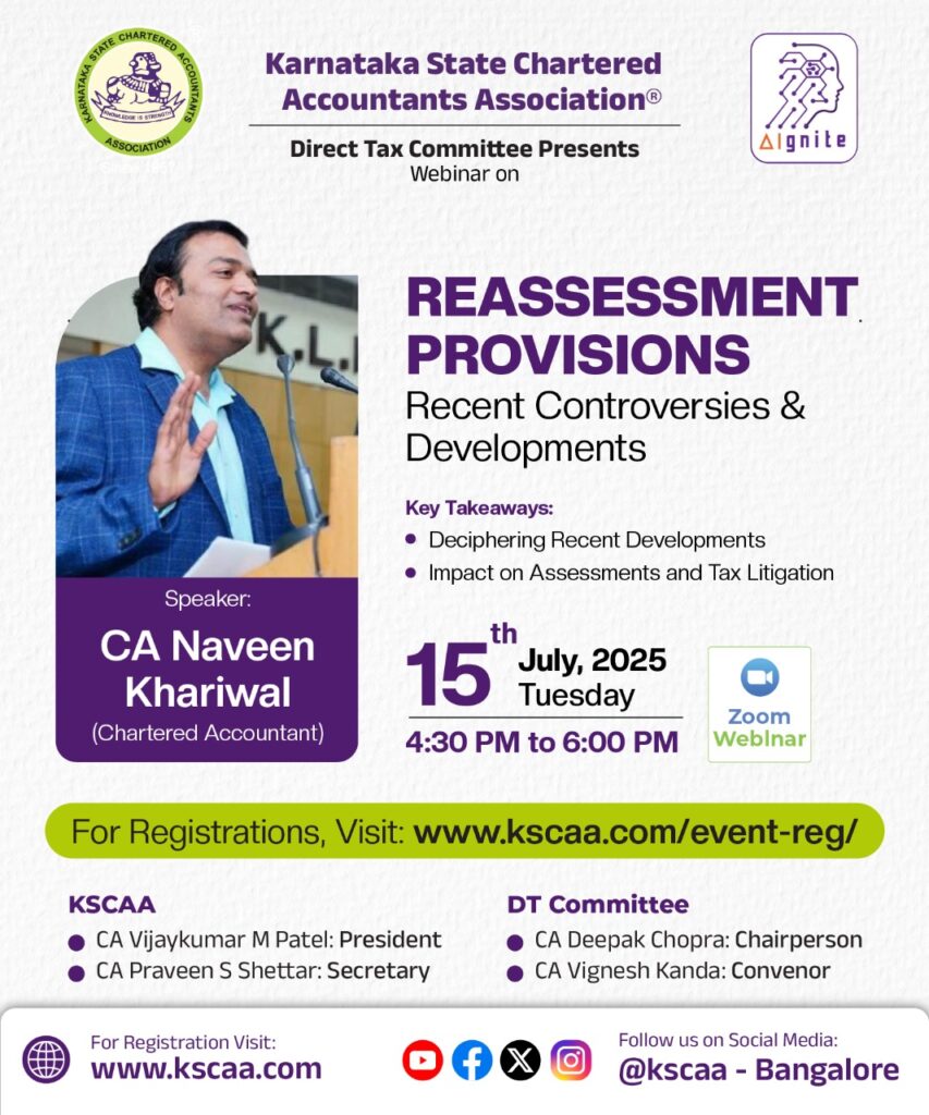 Reassessment Provisions- Recent Controversies and Development – KSCAA